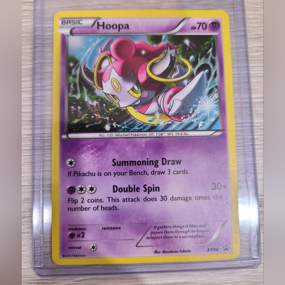 Pokemon | Toys | Pokemon Card Hoopa Xy9 Black Star Promo Half Art ...